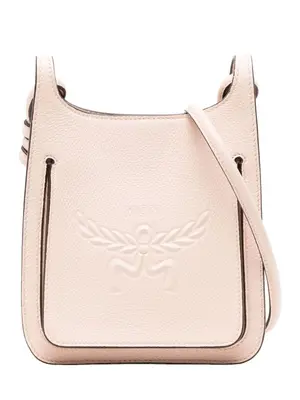 Mcm Himmel Mini Leather Crossbody Bag - Pink