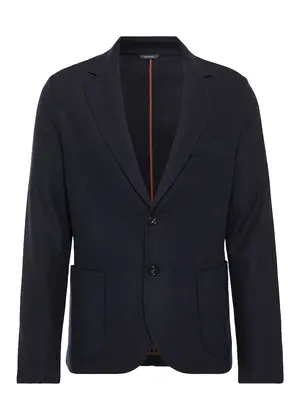 Loro Piana Silk And Cashmere Blazer - Blue