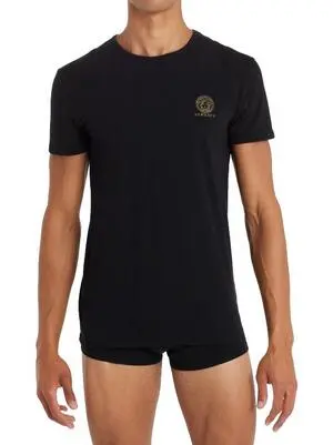 Versace Medusa Head Logo 2-pack Undershirts - Black