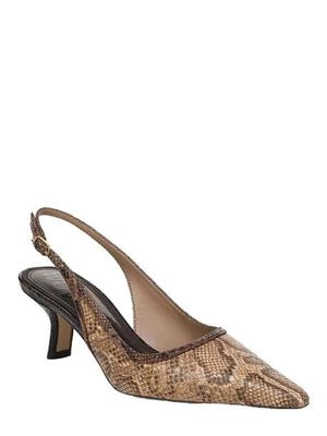 Sam Edelman Bianka Slingback Mesh Pointed Toe Pump - Brown Multi