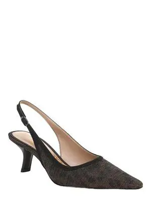 Sam Edelman Bianka Slingback Mesh Pointed Toe Pump - Gilded Brown