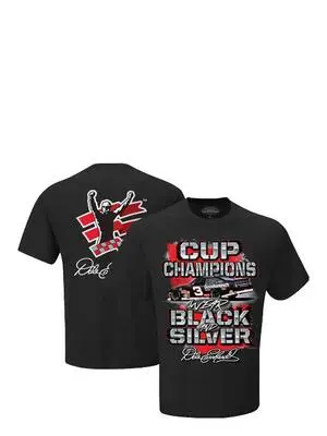 CHECKERED FLAG Sports Dale Earnhardt Champions Wear T-shirt - Black
