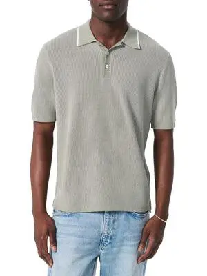 Rag & Bone Harvey Relaxed Polo Grey