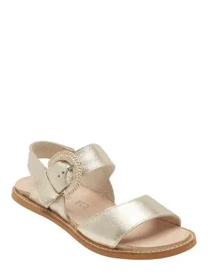Naot Crepe Platform Sandals - Radiant Gold Leather
