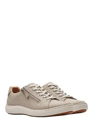 Clarks Nalle Zip Sneakers - Stone Nubuck