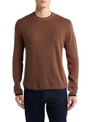 Rag & Bone Rag & Bone Harvey Crewneck Cotton Sweater Clay