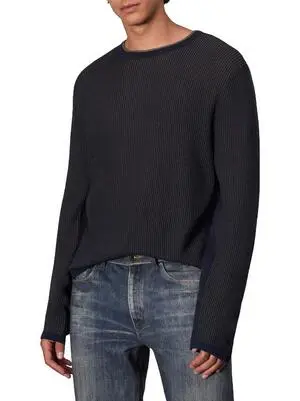 Rag & Bone Rag & Bone Harvey Crewneck Cotton Sweater Salute