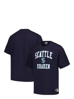 Mitchell & Ness Deep Sea Blue Seattle Kraken Legendary Slub T-shirt - Navy