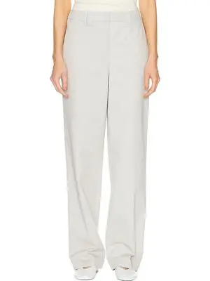 GRLFRND Slouchy Chino Pant - Stone Grey
