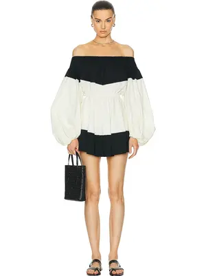 Caroline Constas Marley Dress - Black & Off White