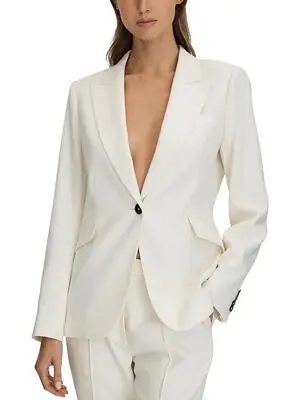 REISS Millie Tailored Blazer - Cream