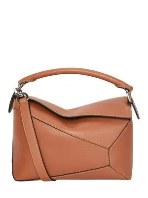 LOEWE Small Leather Puzzle Edge Top-Handle Bag