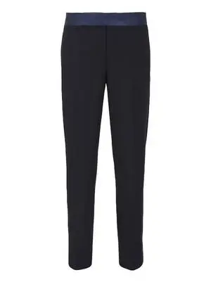Giorgio Armani Wool Crêpe Tuxedo Trousers - Navy