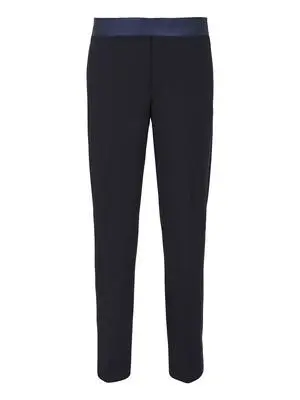 Giorgio Armani Wool Crêpe Tuxedo Trousers - Navy_blue