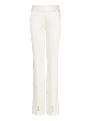 Giorgio Armani Double Silk-satin Trousers - White