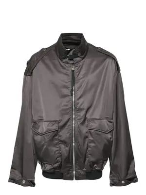 Acne Studios Acne Studios Satin Bomber Jacket Grey