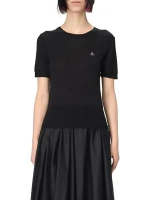 VIVIENNE WESTWOOD Short Sleeve Sweater - Black