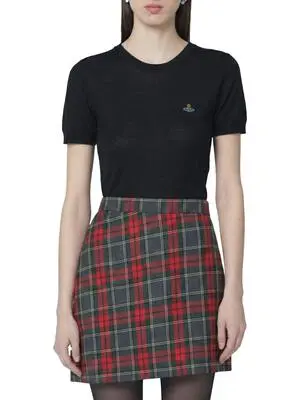 VIVIENNE WESTWOOD Wool And Silk Crew-neck Sweater Black