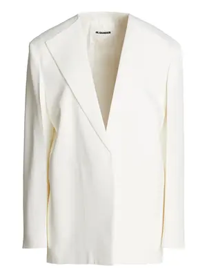 JIL SANDER Crepe Blazer - Ivory
