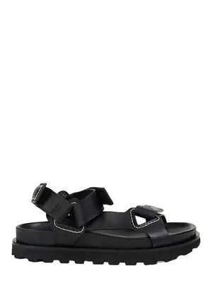 JIL SANDER Jil Sander Leather Sandals Black