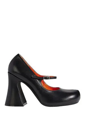 Marni Leather Mary Jane Pumps - Black