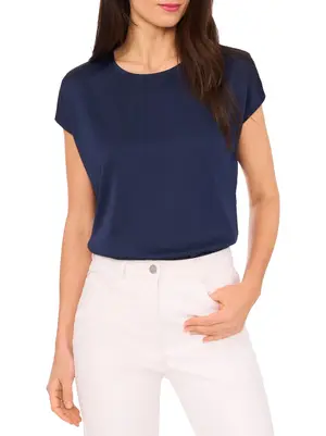Halogen Halogen(r) Dolman Sleeve Jewel Neck Top Classic Navy Blue