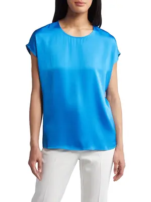 Halogen Halogen(r) Dolman Sleeve Jewel Neck Top French Blue