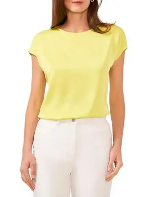 Halogen Halogen(r) Dolman Sleeve Jewel Neck Top Lime Yellow