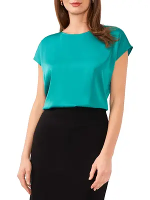 Halogen Halogen(r) Dolman Sleeve Jewel Neck Top Miami Green