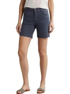 Wit & Wisdom Mid Length Stretch Twill Shorts - Shadow