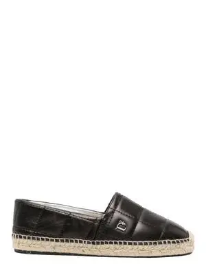 Dsquared2 D2 Statement Leather Espadrilles - Black