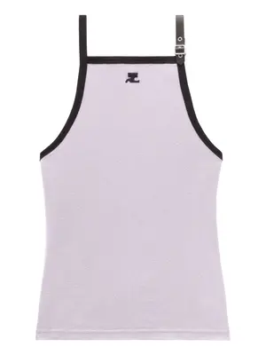 COURREGES Buckle Tank Top - Grey