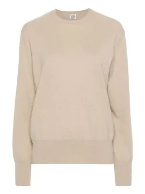 TOTEME Crew-neck Cashmere Jumper - Neutrals