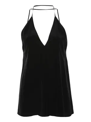 TOTEME V-neck Spaghetti-straps Top - Black