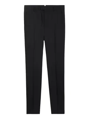 Ami Twill Tapered-leg Trousers - Black