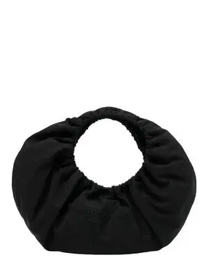 Alexander Wang Medium Crescent Ruched Shoulder Bag - Black
