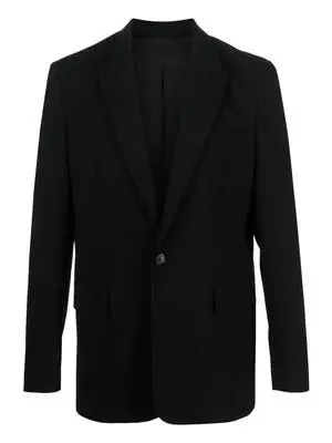 MODES Peak-lapels Single-breasted Blazer - Black