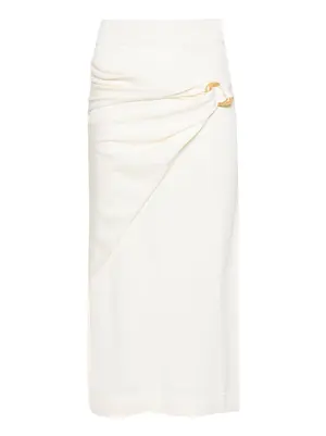 JIL SANDER Jil Sander A-Line Fine-Knit Midi Skirt