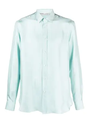 MODES Buttoned Silk Shirt - Blue
