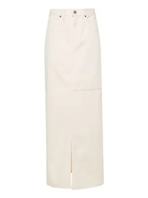 Axel Arigato Cotton Maxi Skirt - Neutrals