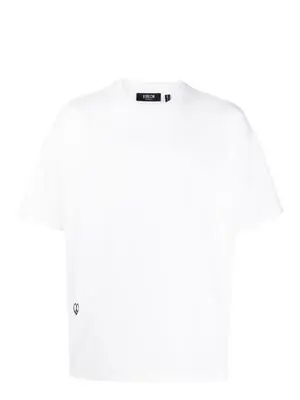 FIVE CM Heart Peace-print Cotton T-shirt - White