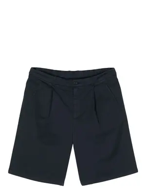 Giorgio Armani Pleat-detail Chino Shorts - Blue