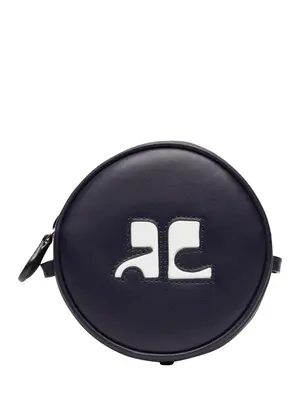 COURREGES Re-edition Circle Leather Bag - Blue