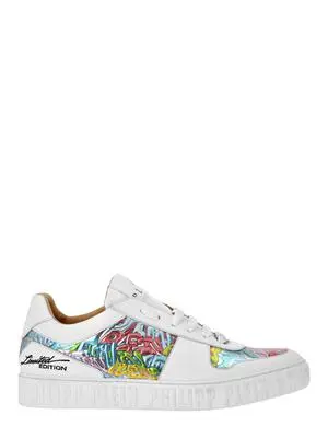 Philipp Plein Graffiti-print Lace-up Sneakers - White