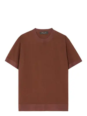 Loro Piana Silk T-shirt - Burgundy