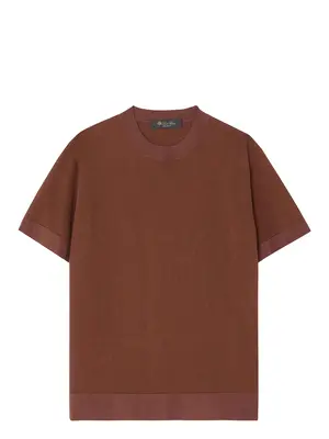 Loro Piana Silk T-Shirt Merlot