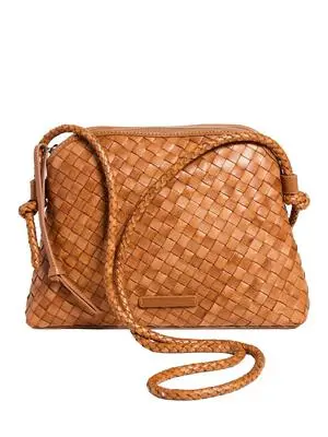 LOEFFLER RANDALL Mallory Woven Crossbody Bag - Timber