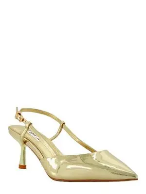Dune London Dune London Pointed Toe Slingback Pumps Gold