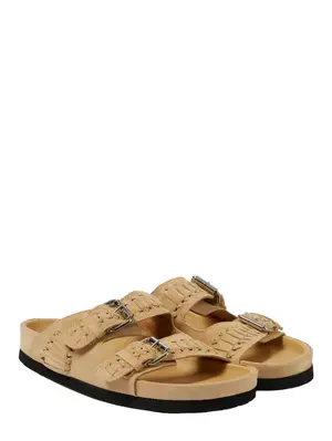 Isabel Marant Lennyo Leather Sandals - Brown