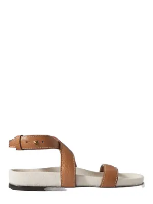 TOTEME Net Sustain Leather Sandals - Brown